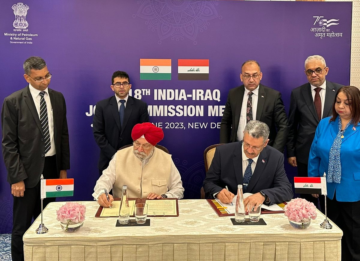 India hosts the 18th Session of India - Iraq Joint Commission Meeting