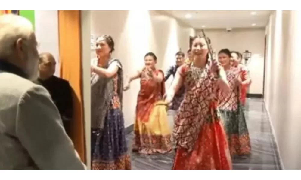 PM Modi receives warm welcome with Gujarati Garba performance in Bhutan